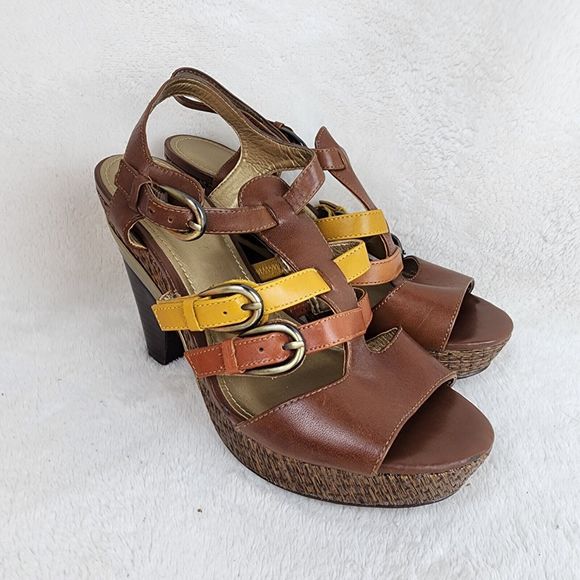 HIGH | Shoes | Y2k Circa Joan David Kaza Multicolor Strappy Platform ...